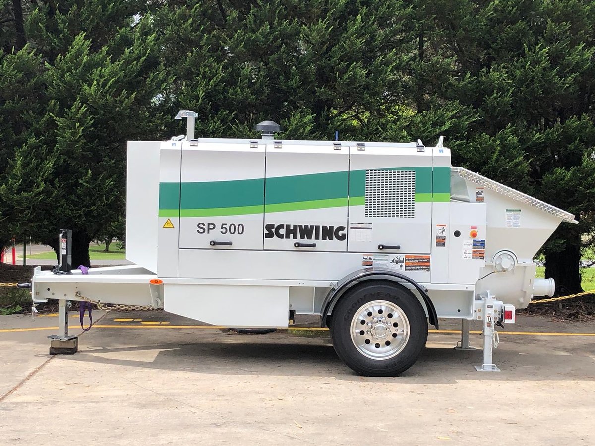 2024 Schwing SP500 Trailer Mounted Concrete Pump For Sale in Green ...